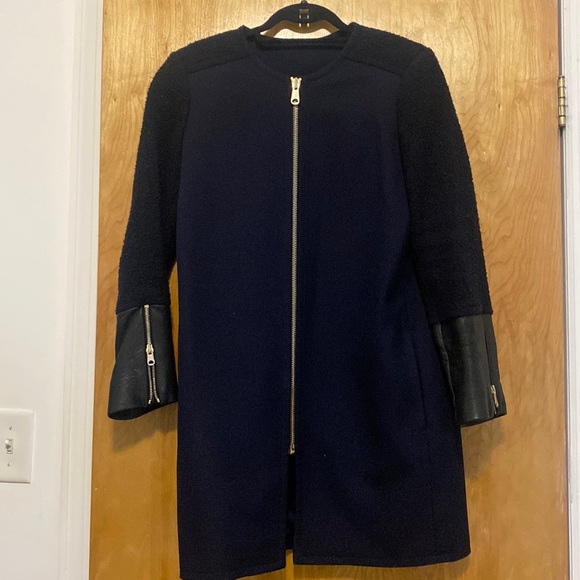 Club Monaco | Jackets & Coats | Club Monaco Navy And Black Coat | Poshmark